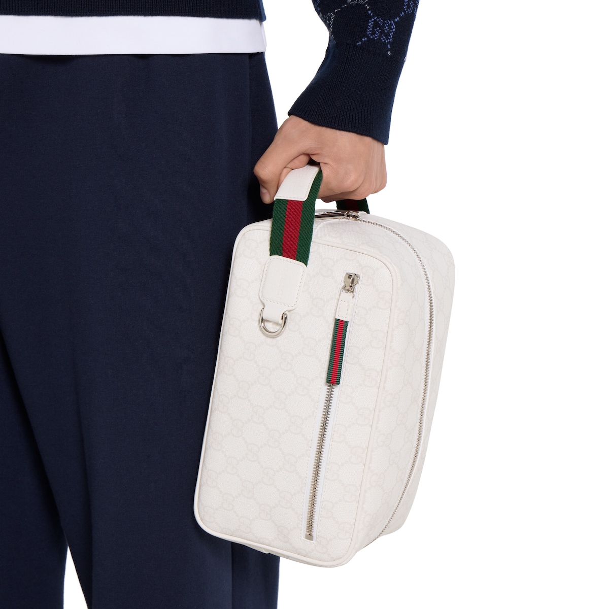 Medium GG toiletry case in white GG Supreme | GUCCI® AU