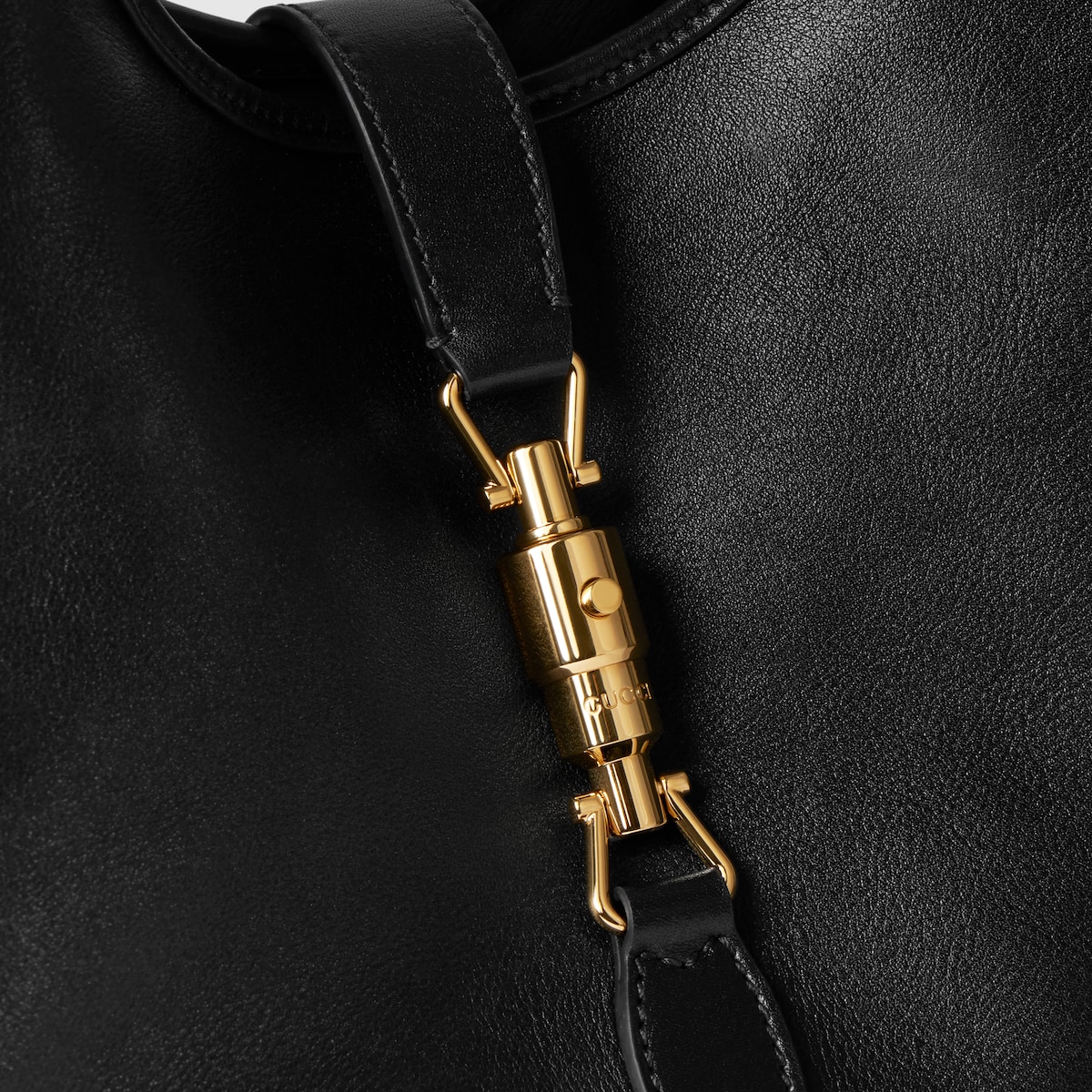 Gucci Mercato medium tote bag in black leather | GUCCI® RO