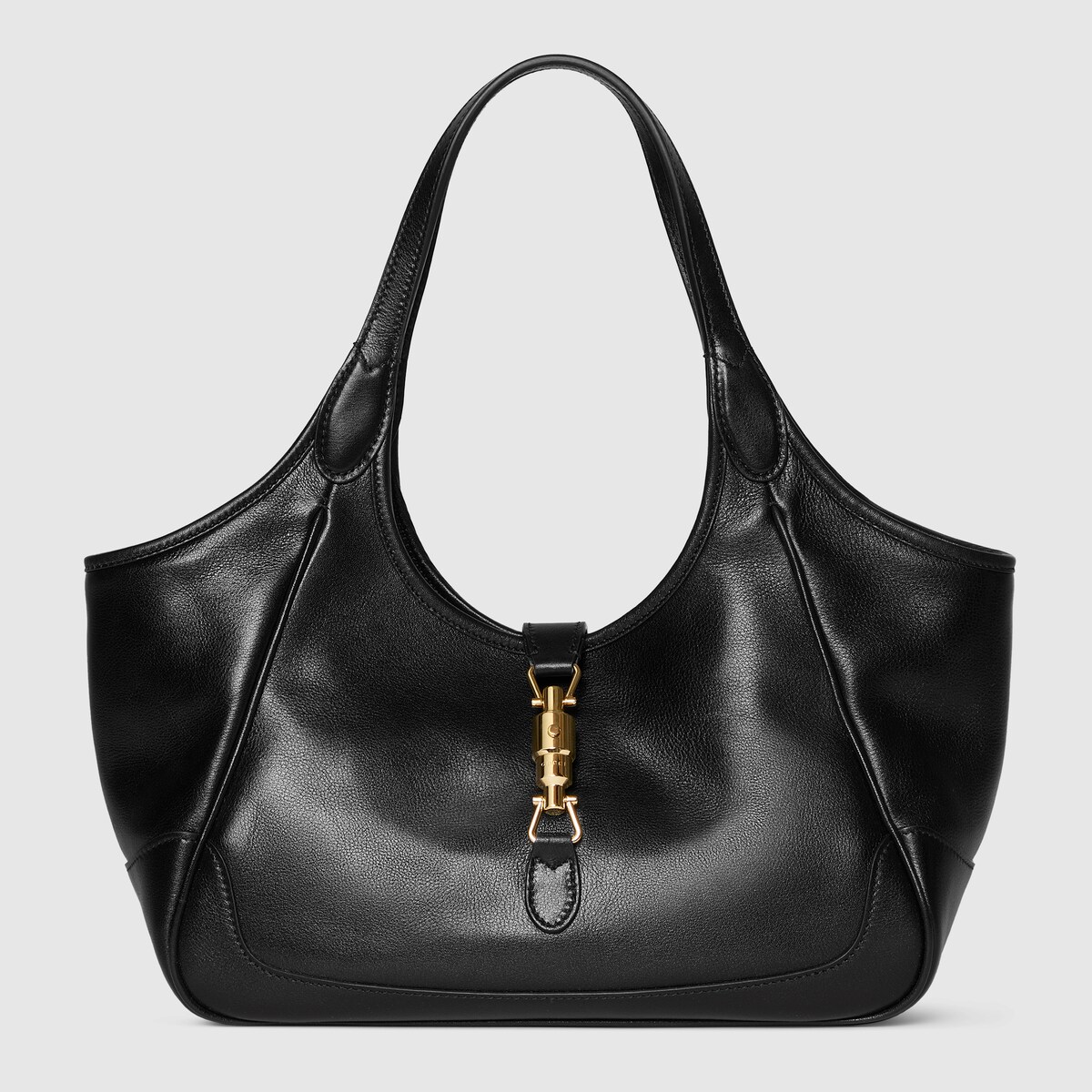 Gucci Mercato small tote bag in black leather | GUCCI® RO