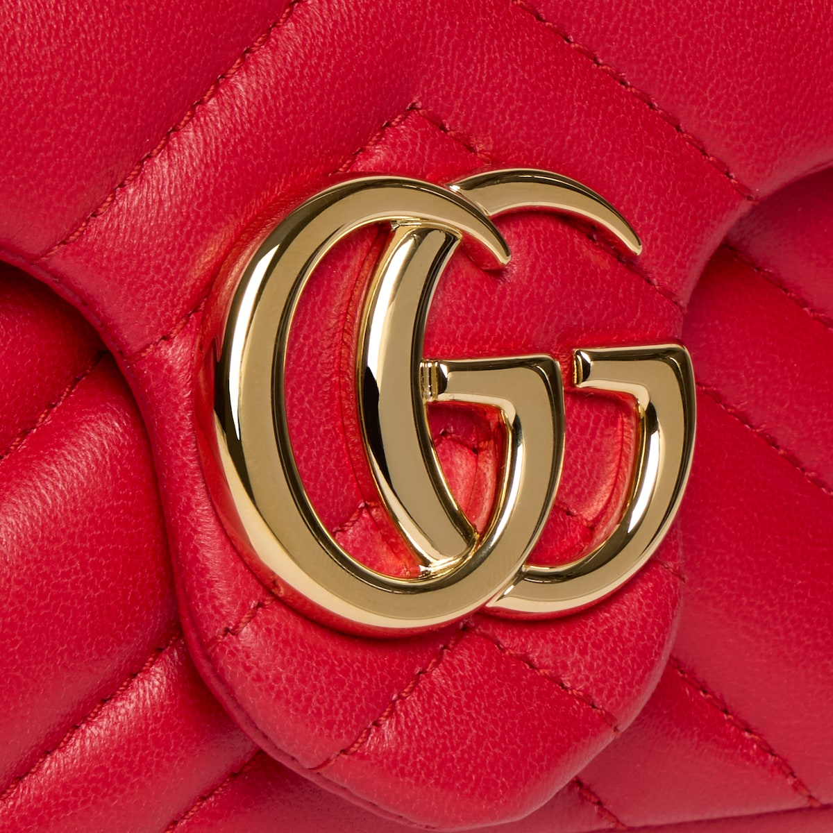 GG Marmont Mini-Schultertasche in leuchtend rotes Leder | GUCCI® CH