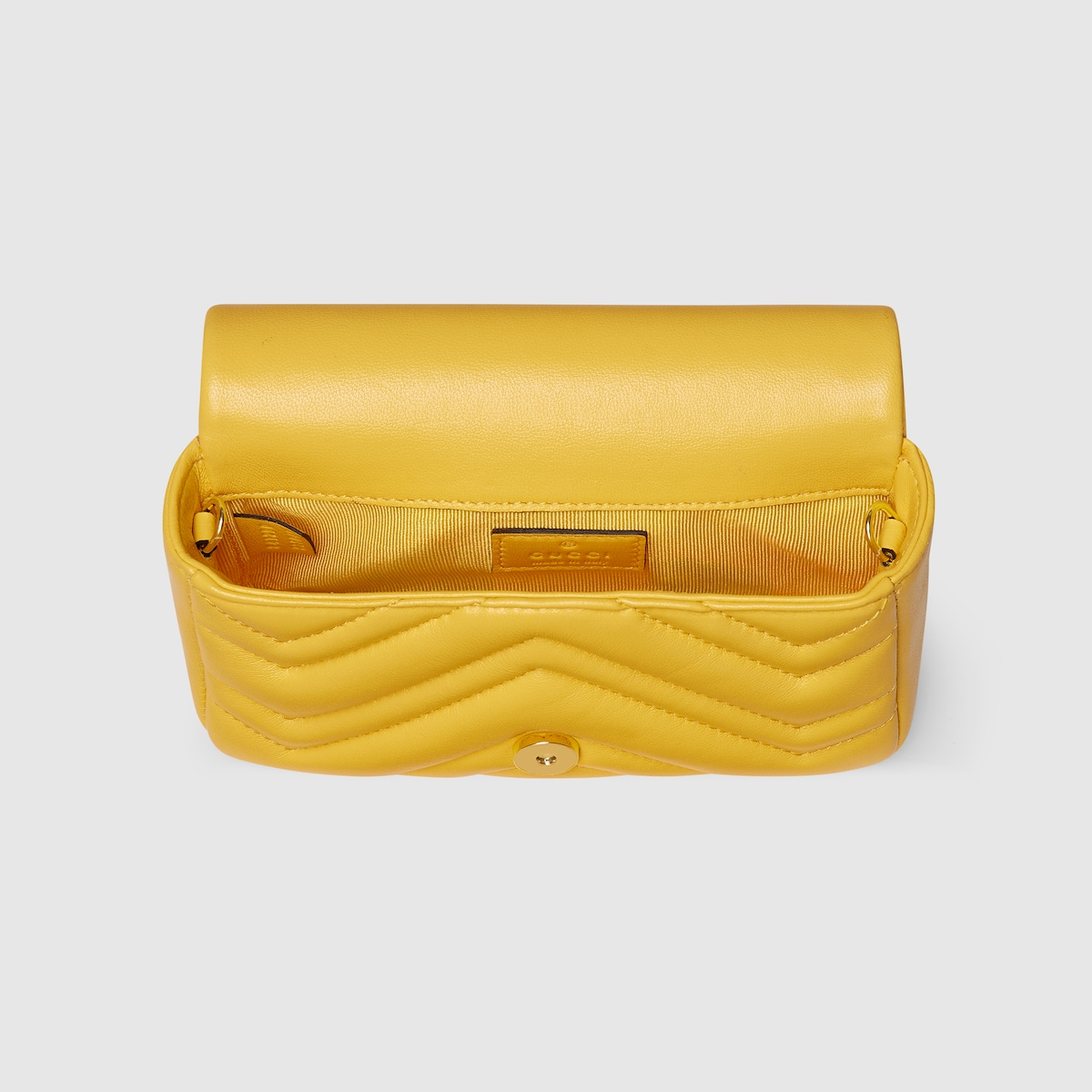 GG Marmont mini bag in yellow leather | GUCCI® HU
