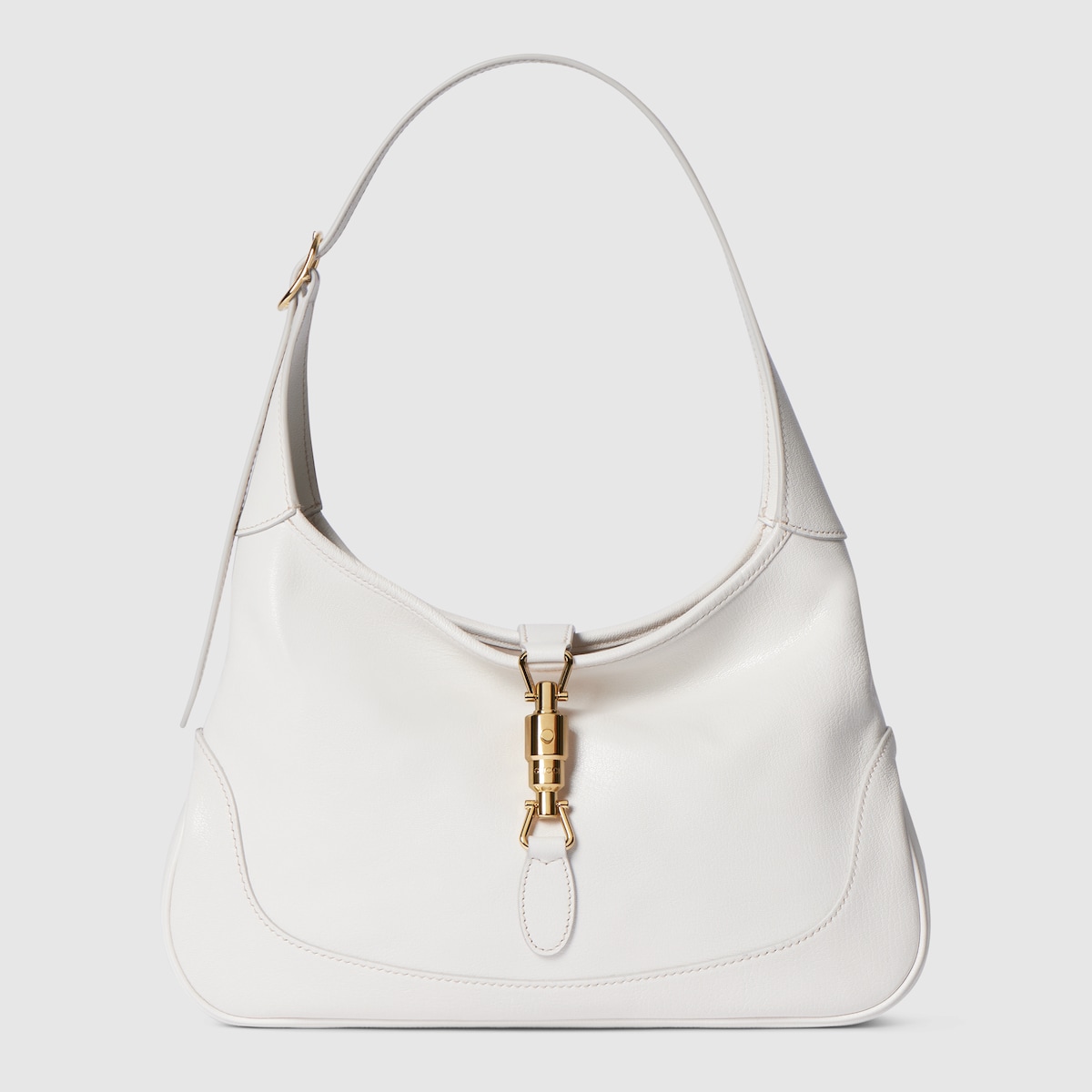 Gucci Jackie 1961 medium shoulder bag in white leather | GUCCI® NO