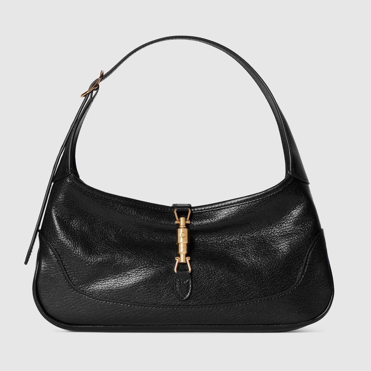 Jackie Slim small shoulder bag in black leather | GUCCI® RO