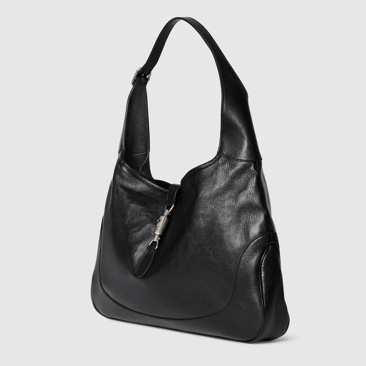 Gucci Jackie 1961 large crossbody bag in black leather | GUCCI® MX