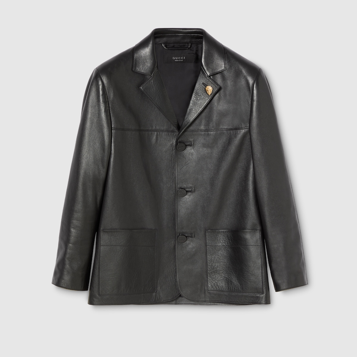 Soft nappa leather jacket inblack | GUCCI® International