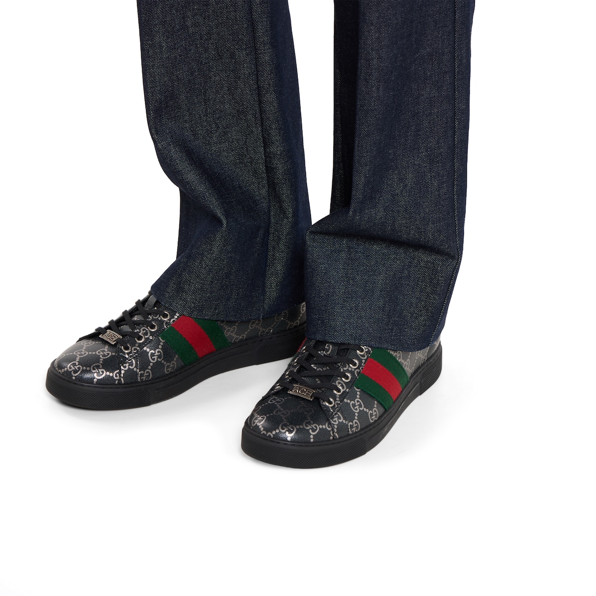Men's Gucci Ace sneaker in black GG fabric | GUCCI® US