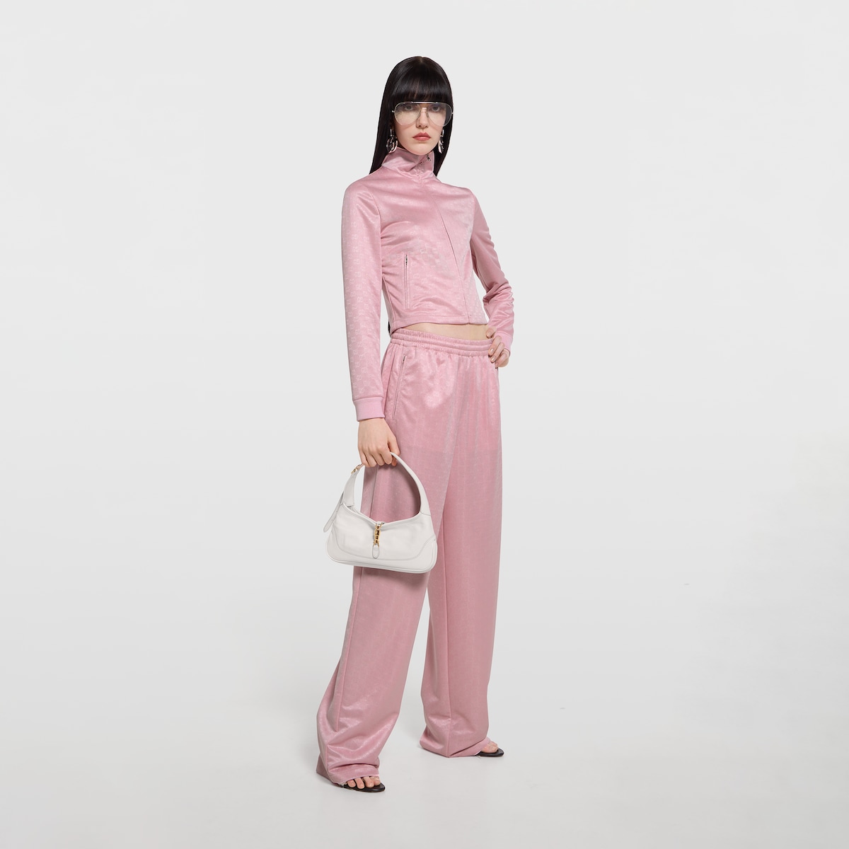 Jackie Slim small shoulder bag in white leather | GUCCI® NO