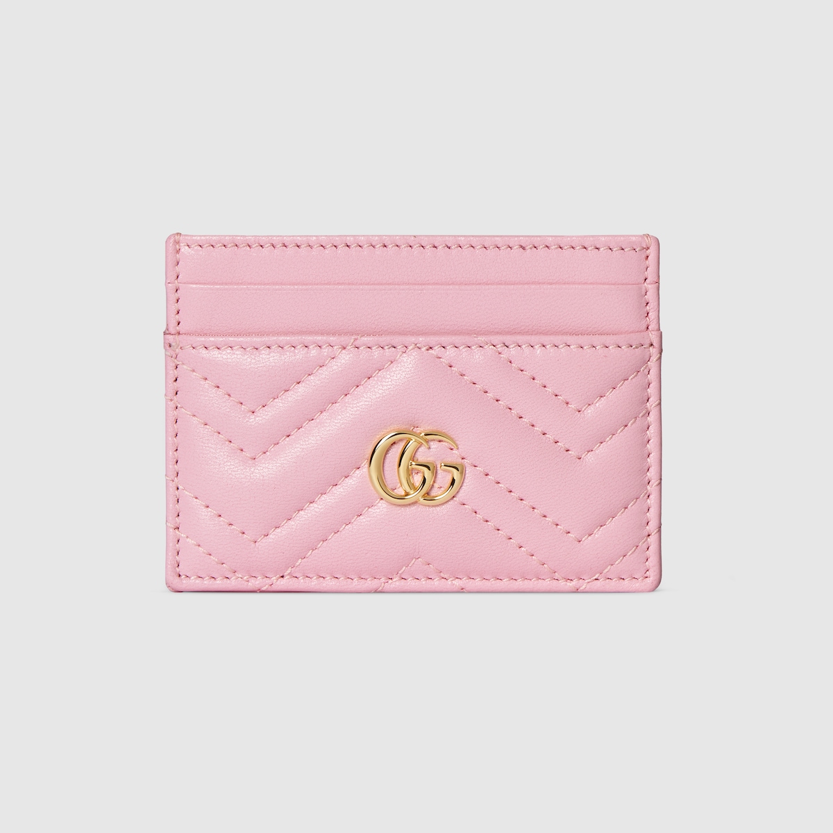 GG Marmont card case in light pink leather | GUCCI® ZA