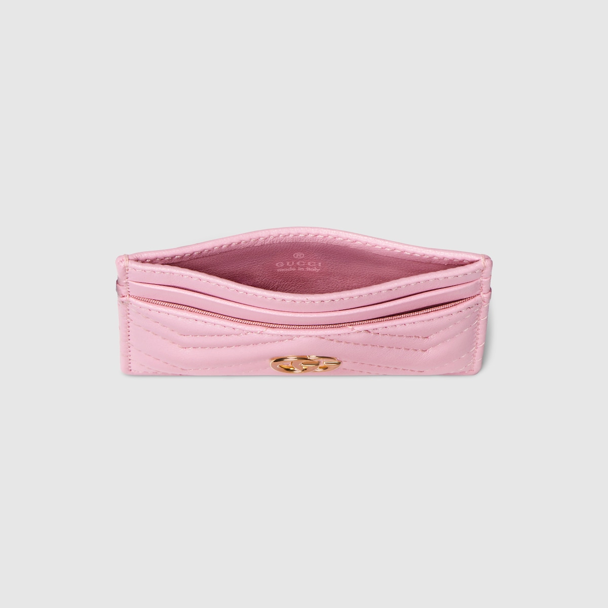 GG Marmont card case in light pink leather | GUCCI® ZA