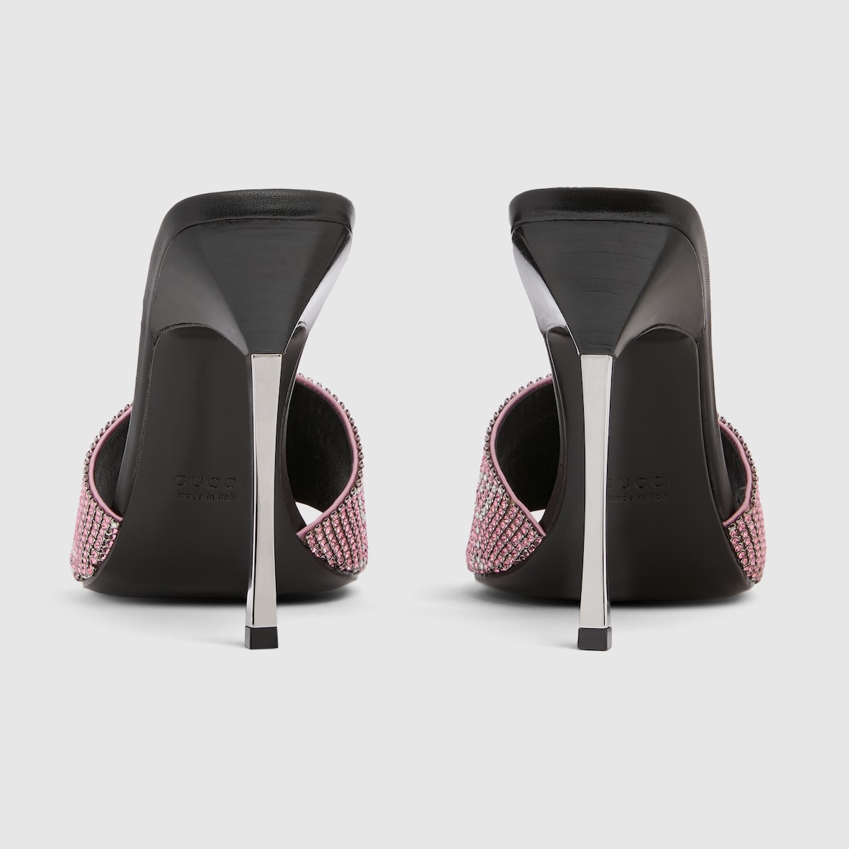 Women's crystal Bombshell slide sandal in light pink GG crystal | GUCCI® US