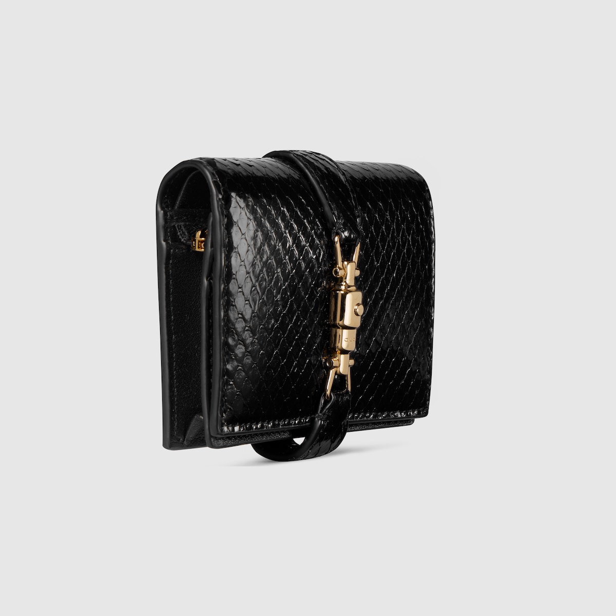 Gucci Jackie python small wallet in black | GUCCI® ZA
