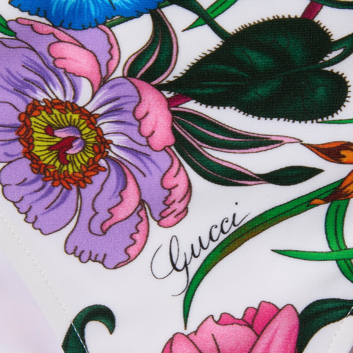 Printed sparkling jersey bikini in multicolor | GUCCI® ZA