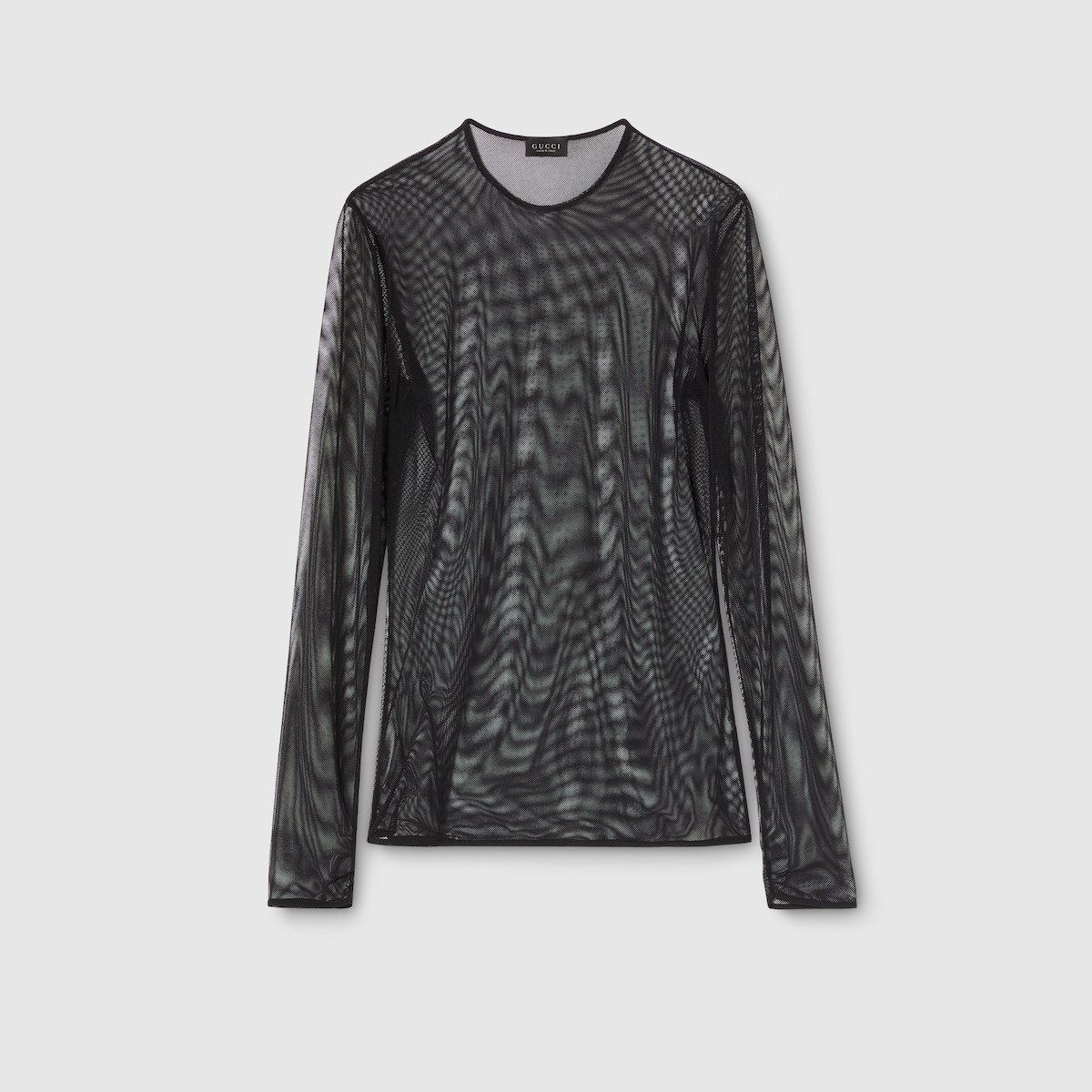 Mesh jersey T-shirt in black | GUCCI® MX