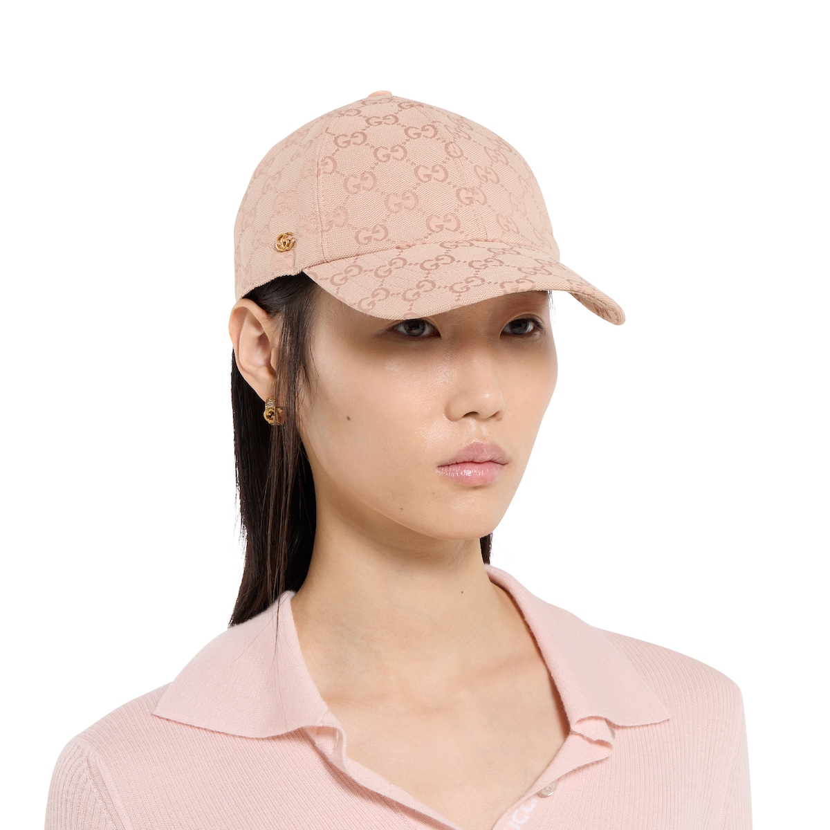 GG canvas baseball hat in pink | GUCCI® UK