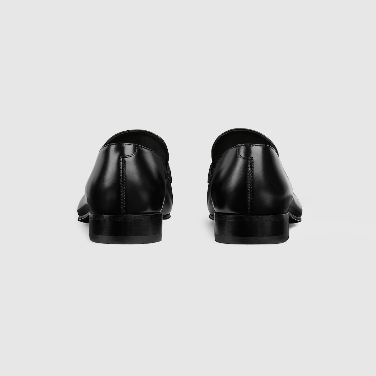 Men's loafer with Gucci Crest in black leather | GUCCI® UK