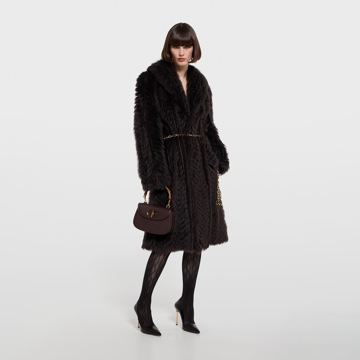 Gucci Bamboo 1947 small bag in dark brown leather | GUCCI® US