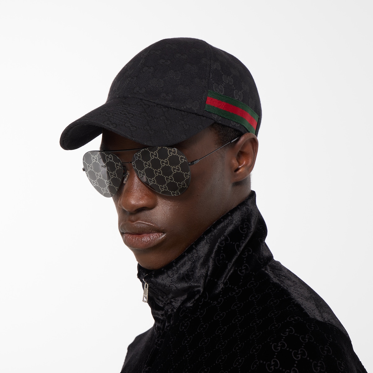 GG baseball hat with Web in black | GUCCI® CA
