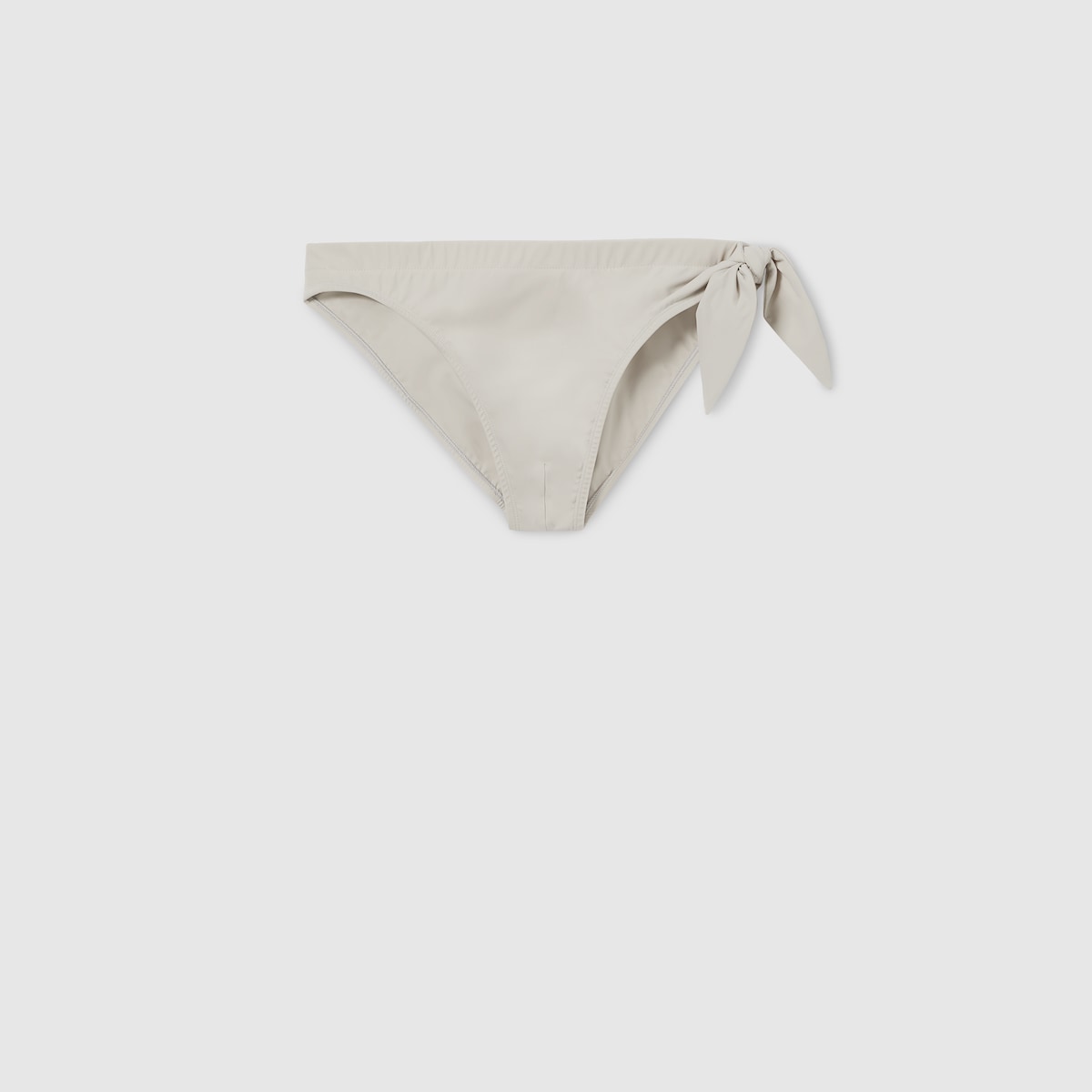 Stretch jersey swim briefs with knot in light grey | GUCCI® INT