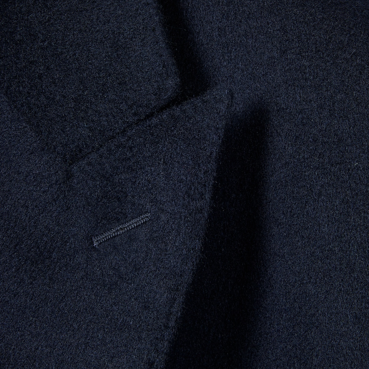 Double-breasted light cashmere coat in dark blue | GUCCI® CZ