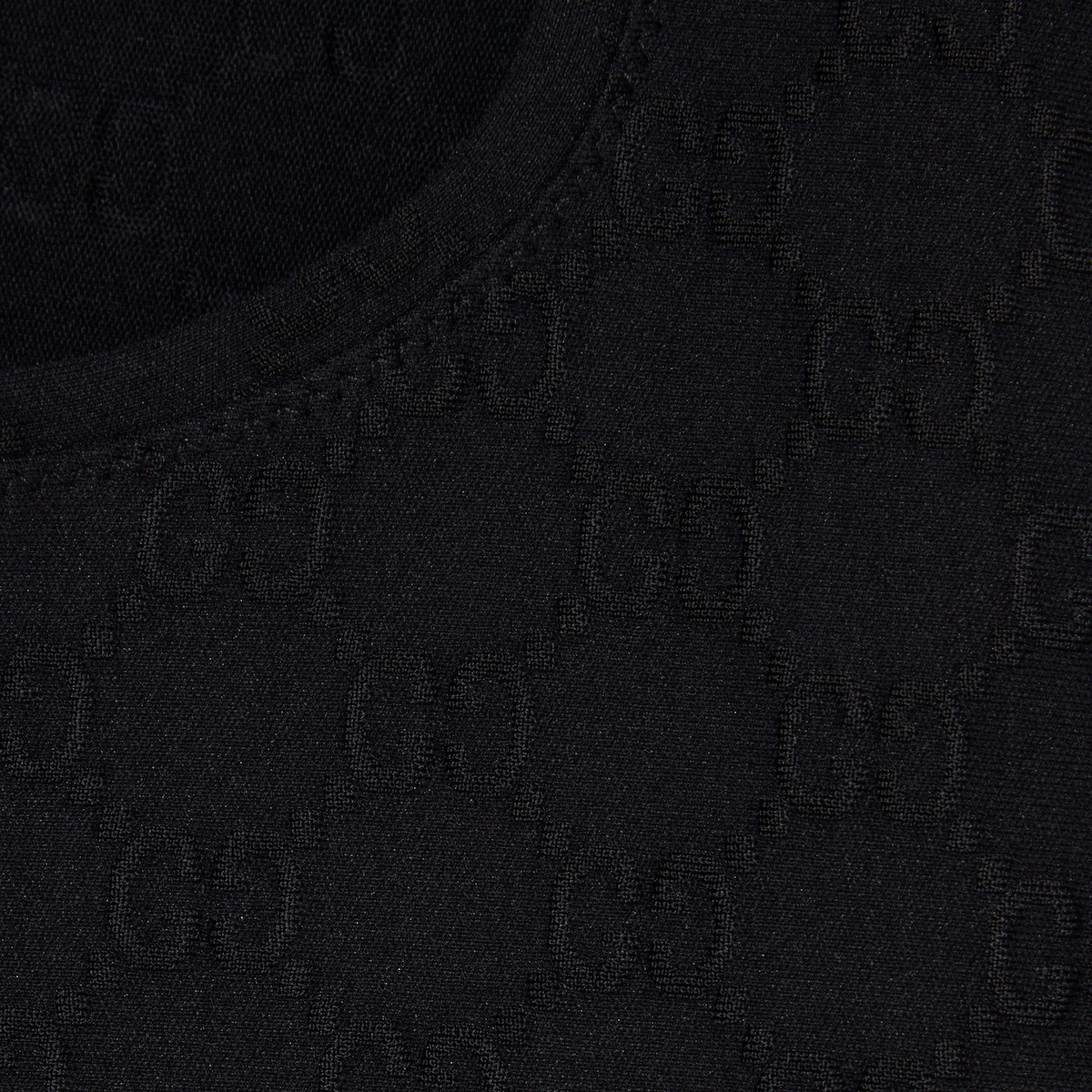 GG jersey jacquard dress in black | GUCCI® SG