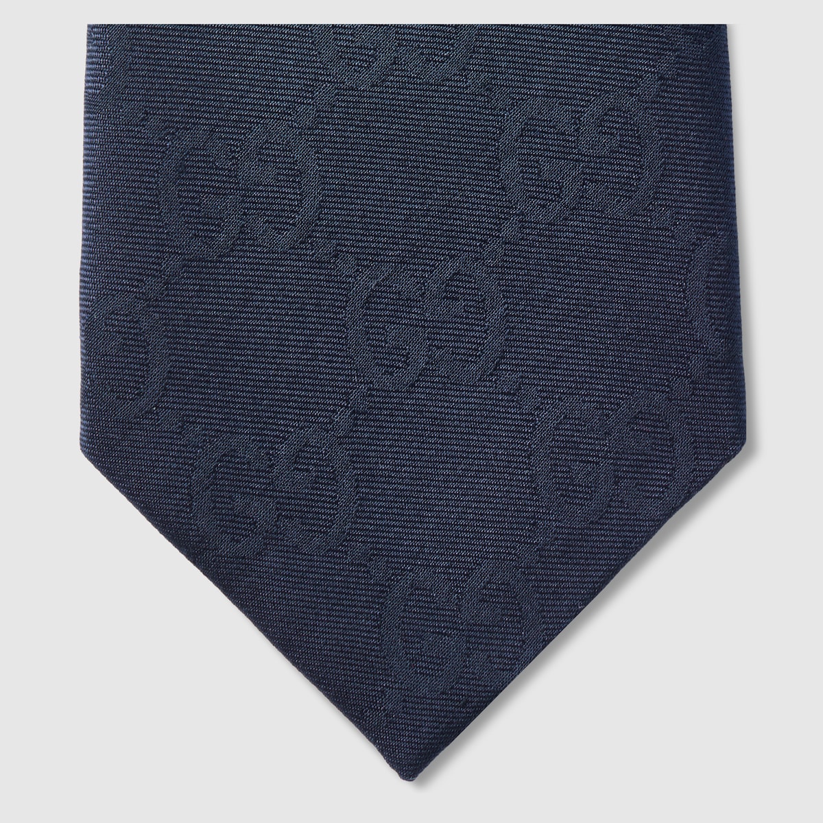 GG silk cotton tie in blue | GUCCI® SG