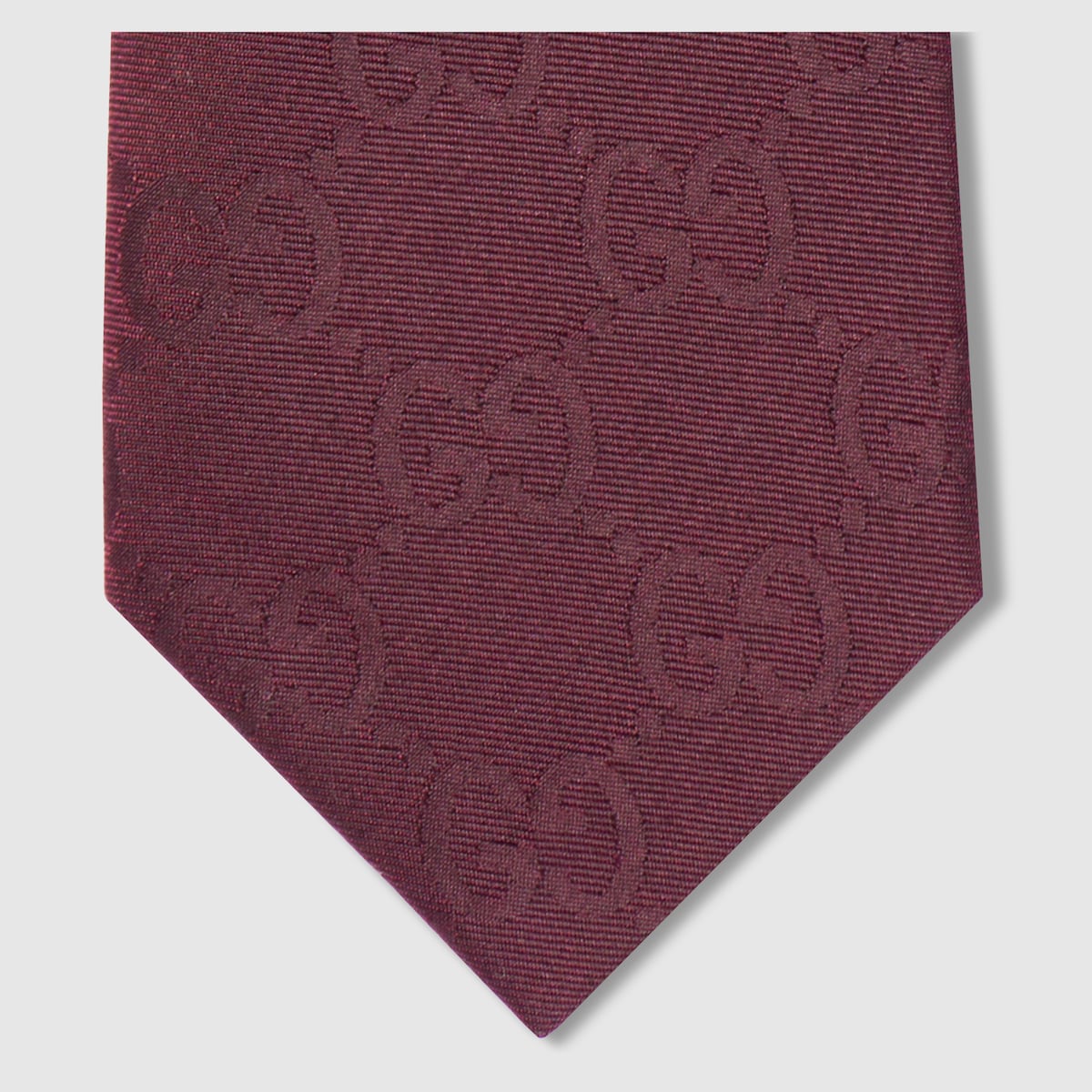 GG silk cotton tie in bordeaux | GUCCI® SG