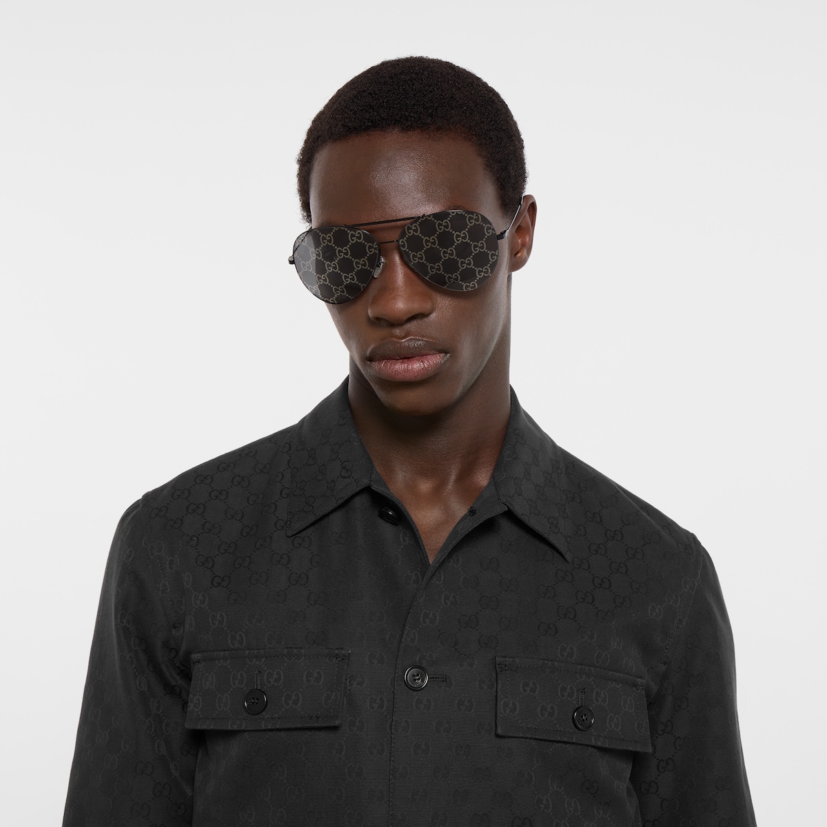 GG cotton canvas jacket inblack | GUCCI® International