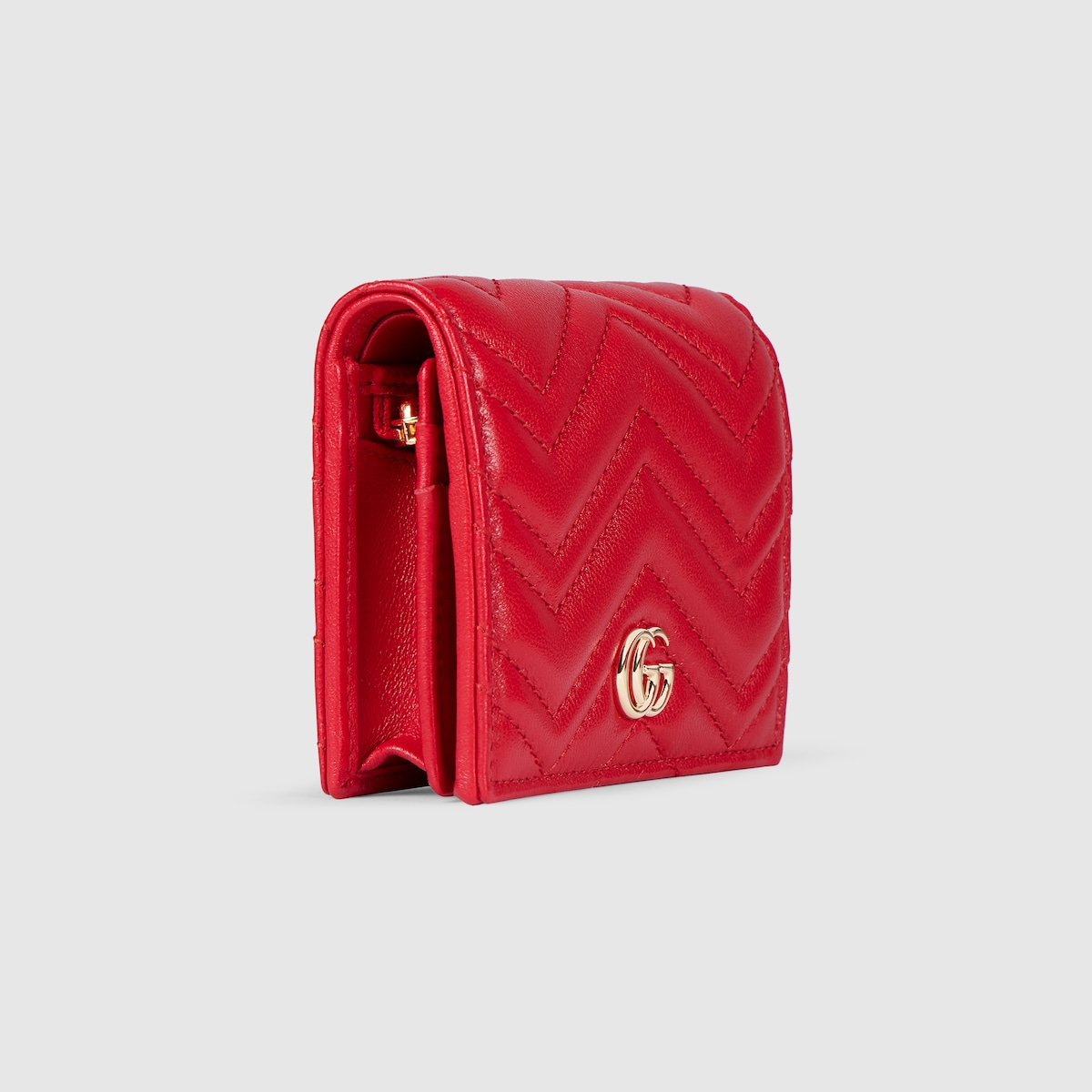 GG Marmont small wallet in bright red leather | GUCCI® SE