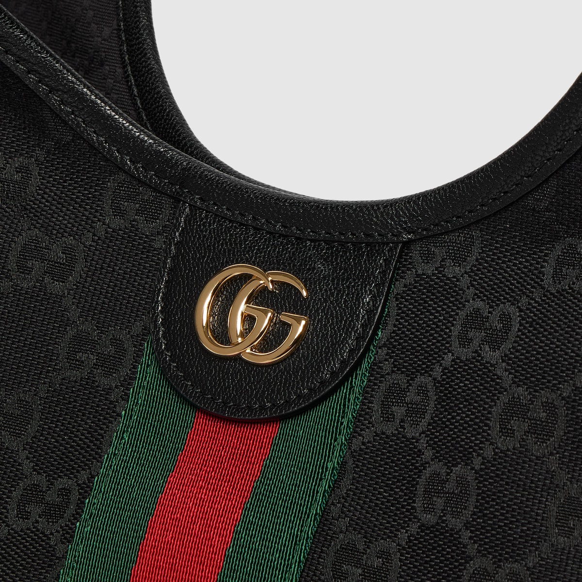 Gucci Giglio small tote bag in black GG canvas | GUCCI® CH