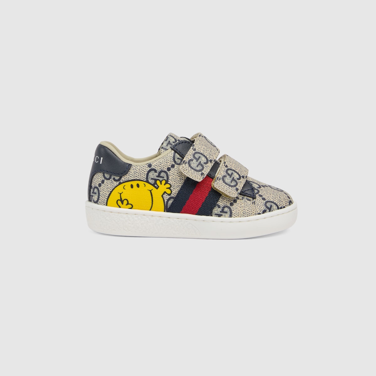 Toddler Gucci Ace trainers in beige and blue GG Supreme | GUCCI® UK