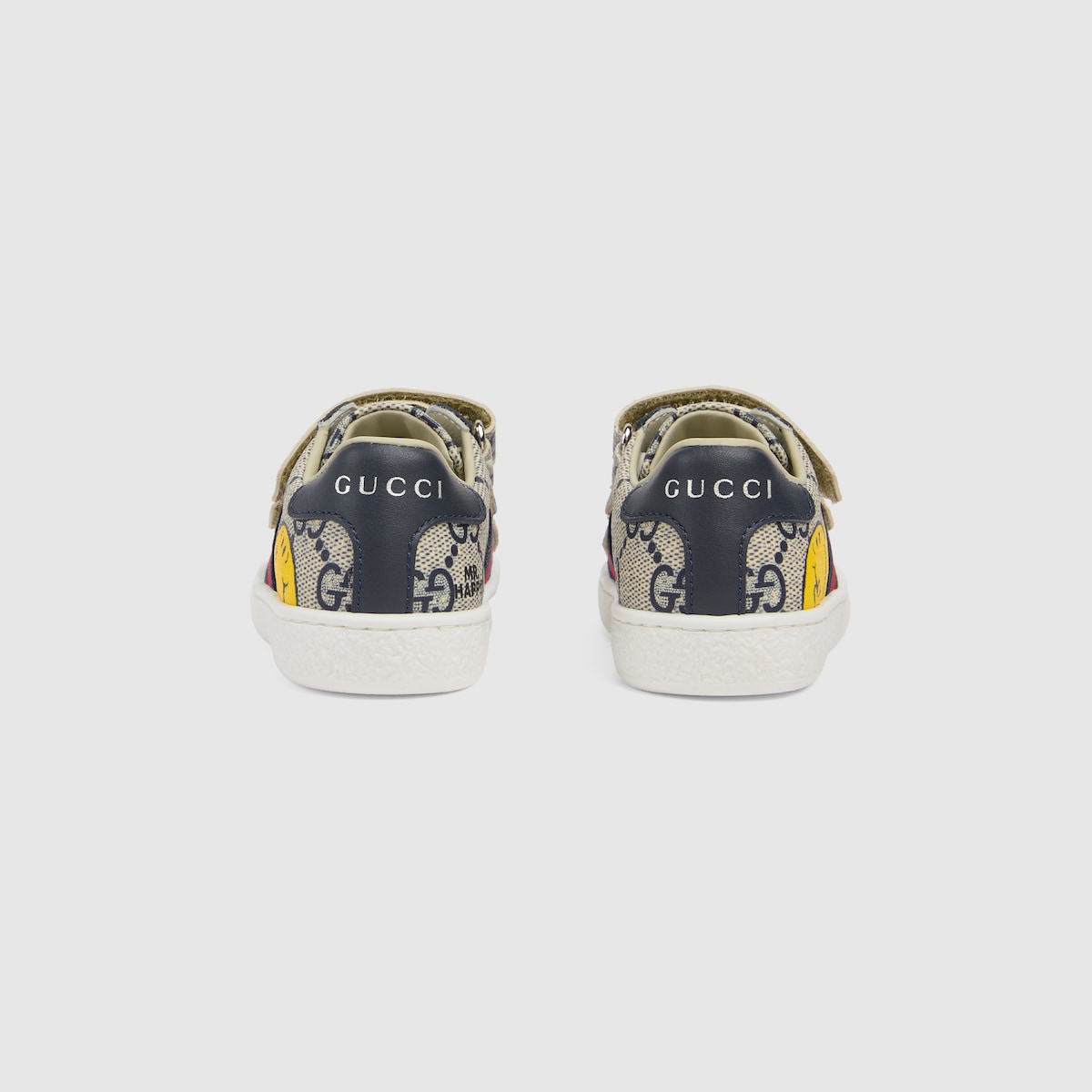 Toddler Gucci Ace trainers in beige and blue GG Supreme | GUCCI® UK