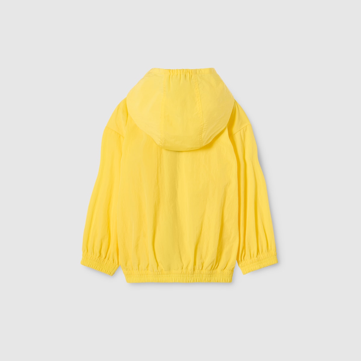 Baby nylon froissé jacket in yellow | GUCCI® IT