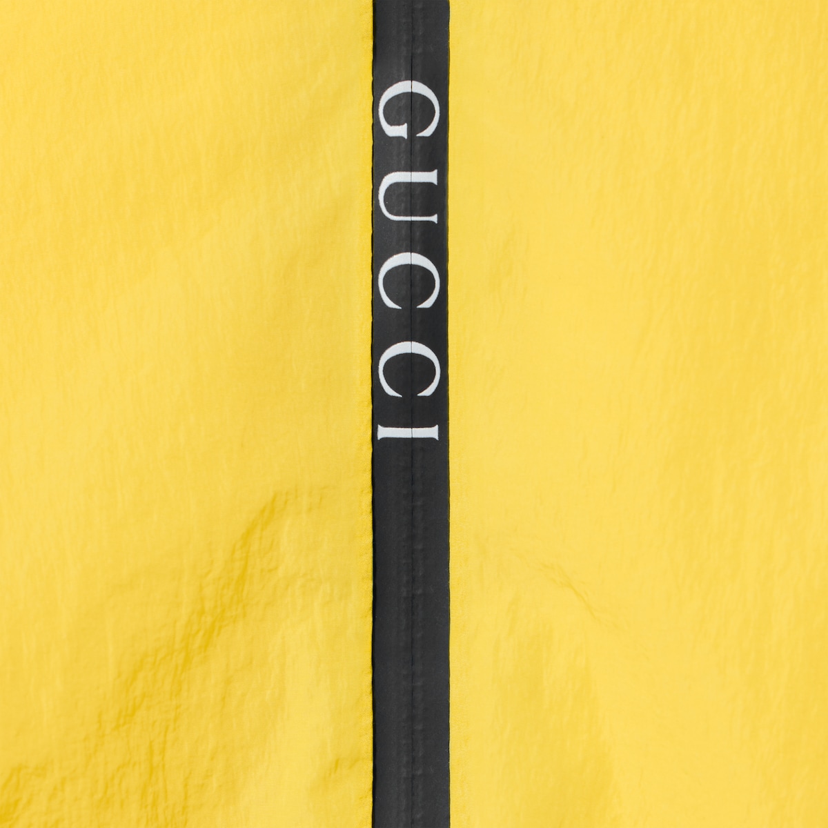 Baby nylon froissé jacket in yellow | GUCCI® IT