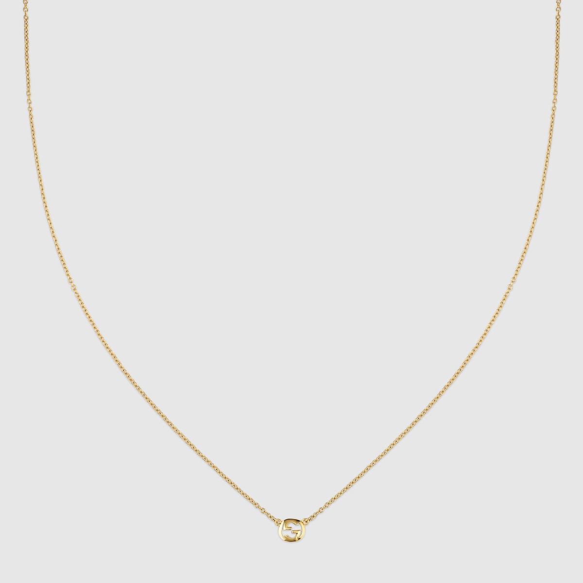 Gucci Interlocking 18k pendant necklace in 18k yellow gold | GUCCI® UK