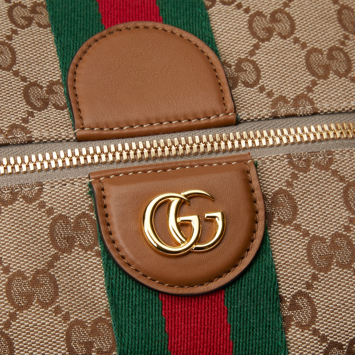 Gucci Vanity medium top handle bag in beige and brown GG canvas | GUCCI® US