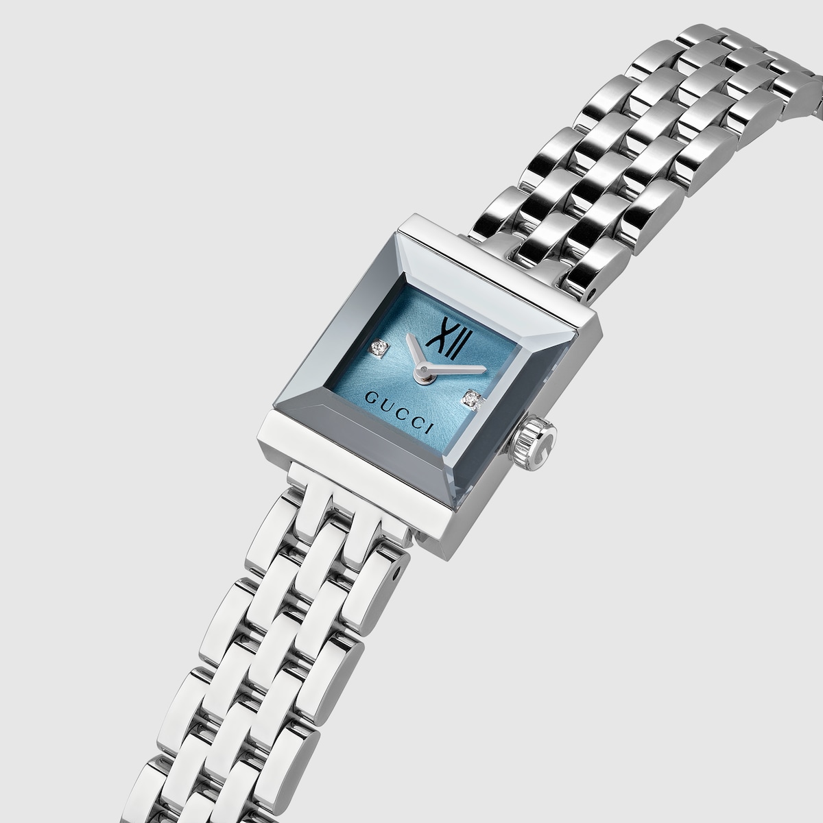 G-Frame watch, 14x18mm in steel | GUCCI® US