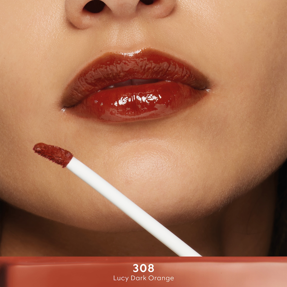 308 'Lucy Dark Orange', Gucci Glow Oil-In-Water Tint in 308 'Lucy Dark ...