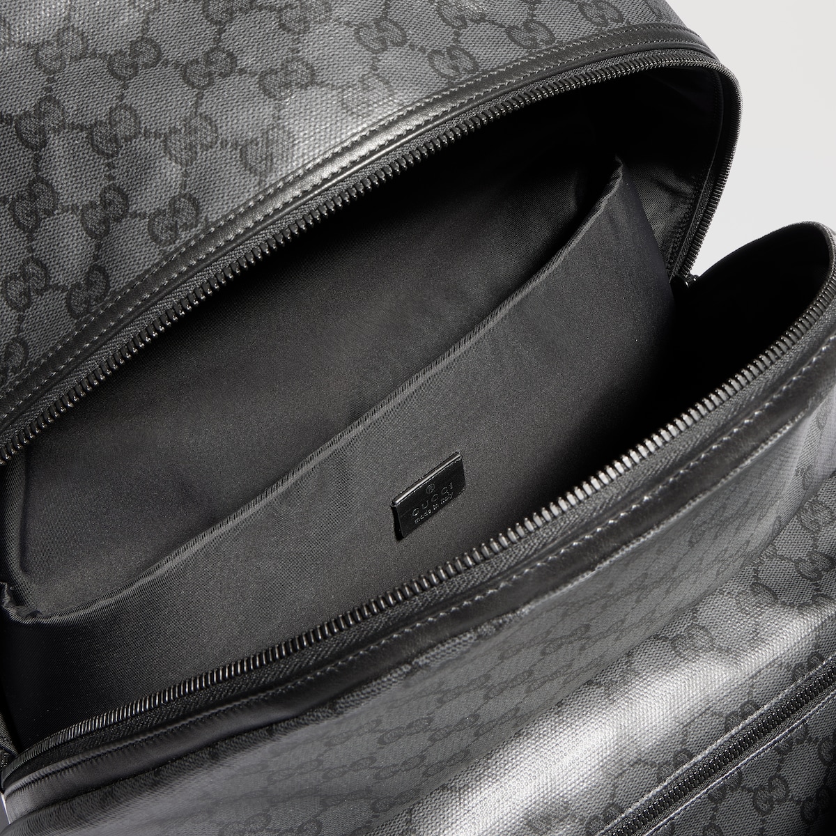 Gucci Essence Classic medium backpack in black GG canvas | GUCCI® SG