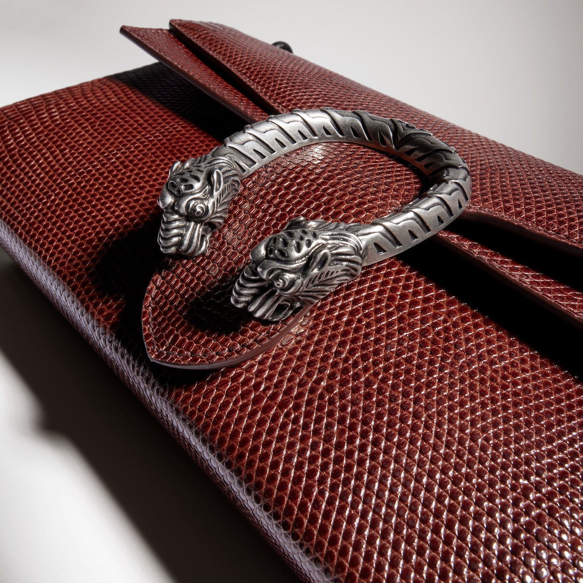 Dionysus lizard medium shoulder bag in chestnut | GUCCI® NL
