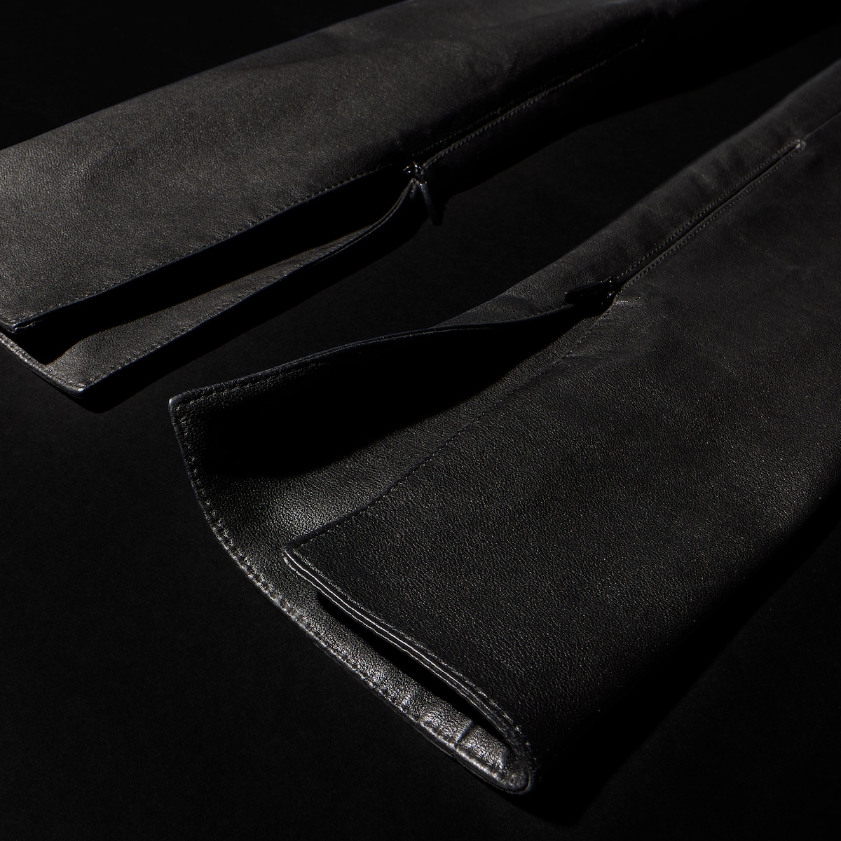 Light stretch leather skinny pants in black | GUCCI® UK