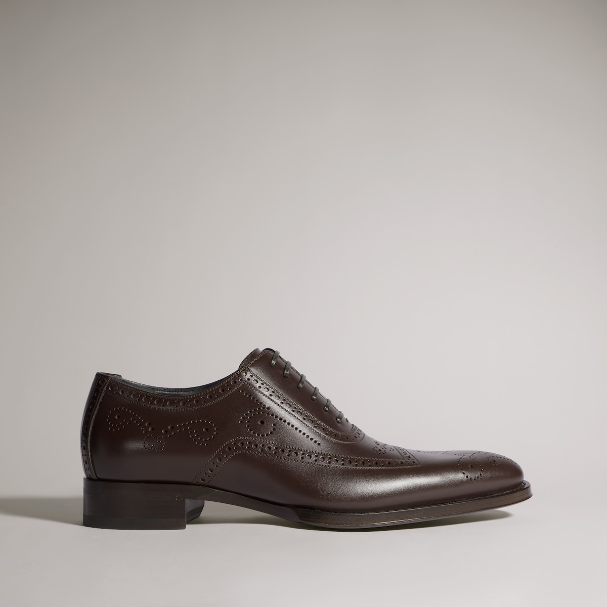 Men's lace-up shoe in dark brown leather | GUCCI® CH