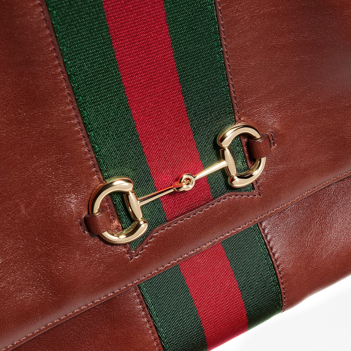 Paparazzo medium top handle bag in chestnut leather | GUCCI® US