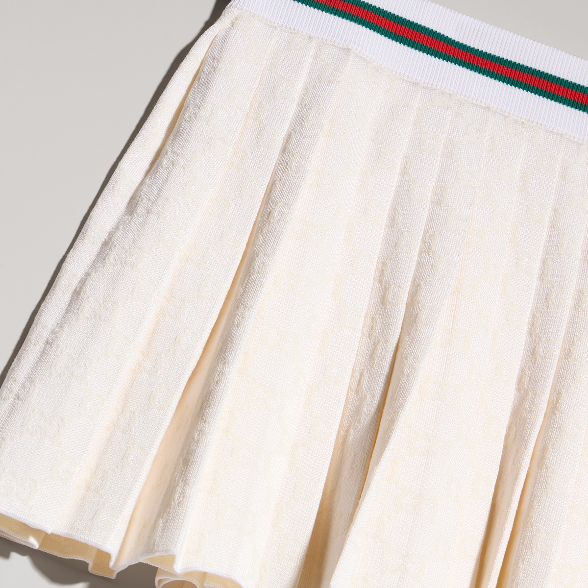 GG cotton viscose jacquard mini skirt in ivory | GUCCI® ZA