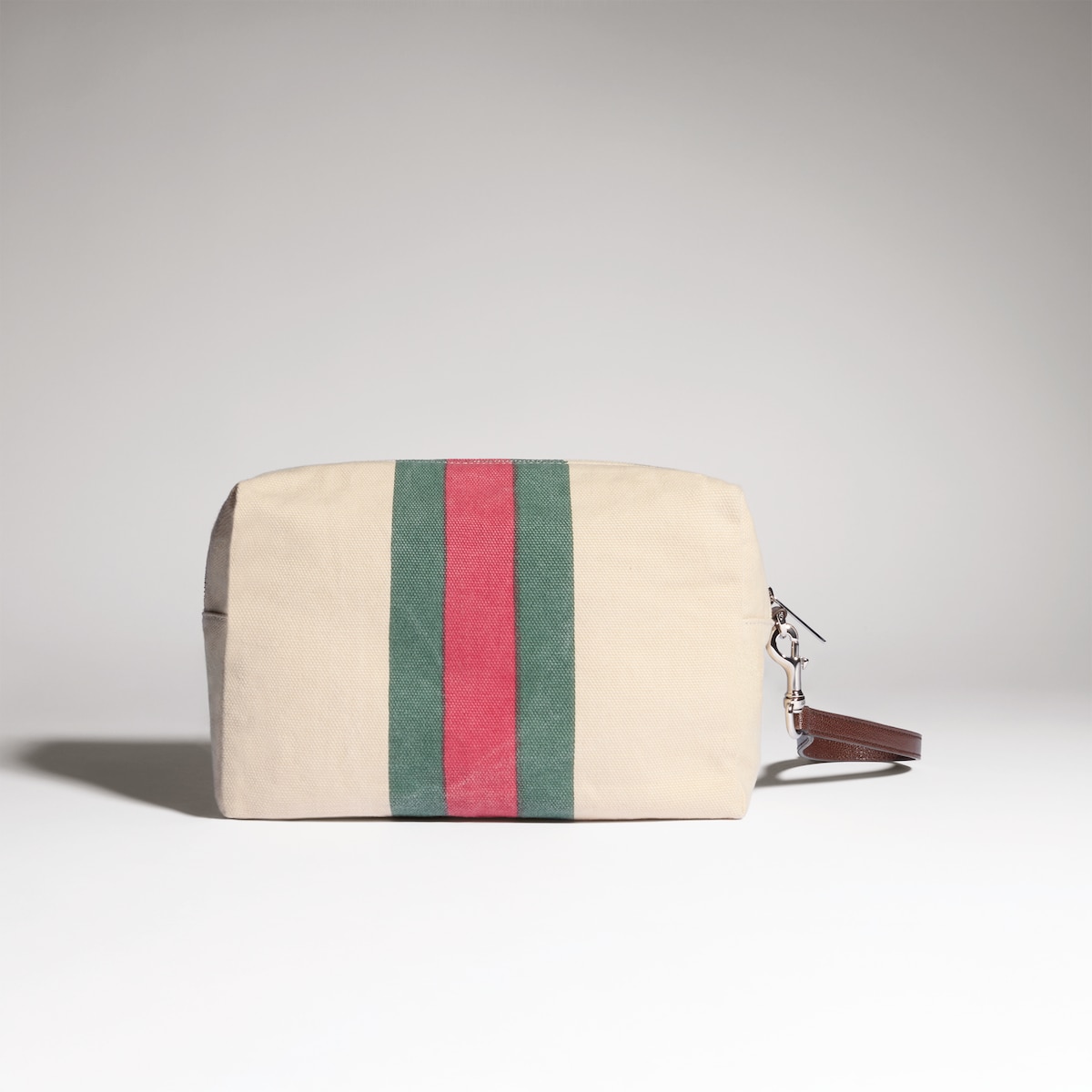 Positano small pouch in ivory canvas | GUCCI® AE
