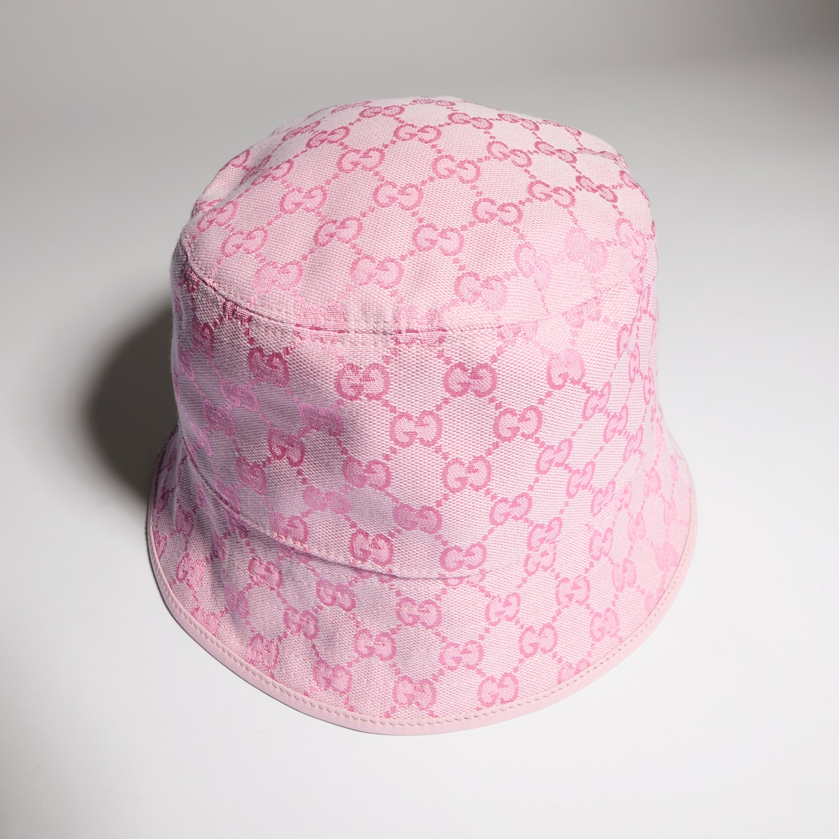 GG cotton canvas bucket hat in light pink | GUCCI® UK