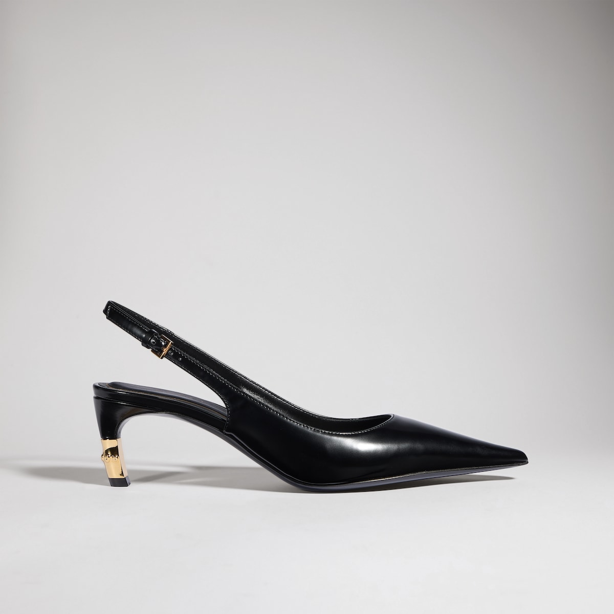 Women's Castello slingback in black leather | GUCCI® NZ