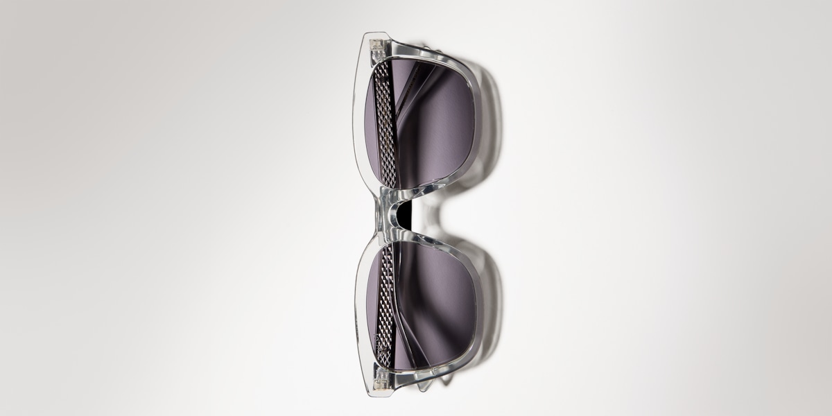 Specialized-fit rectangular sunglasses ・transparent grey | GUCCI公式