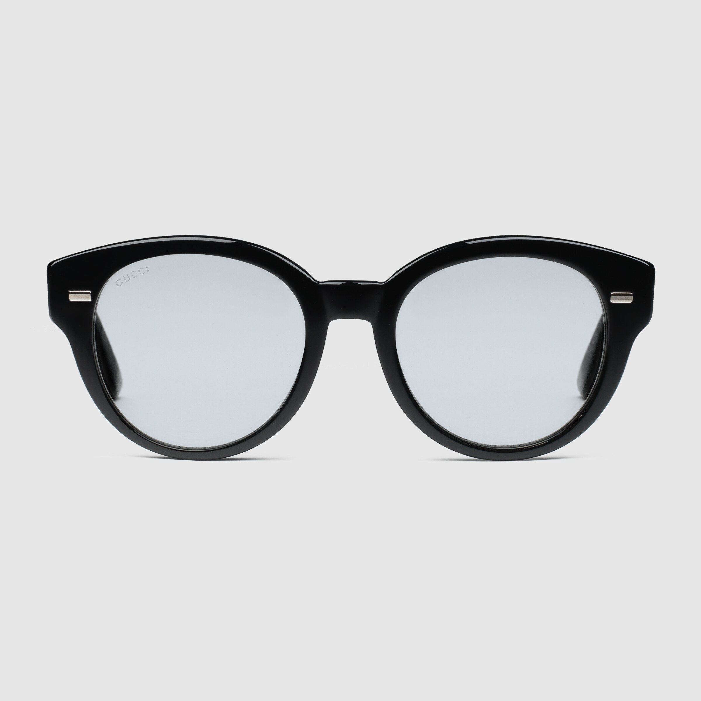 Havana Acetate Round Frame Sunglasses Gucci Womens Round And Oval 377616j07401555