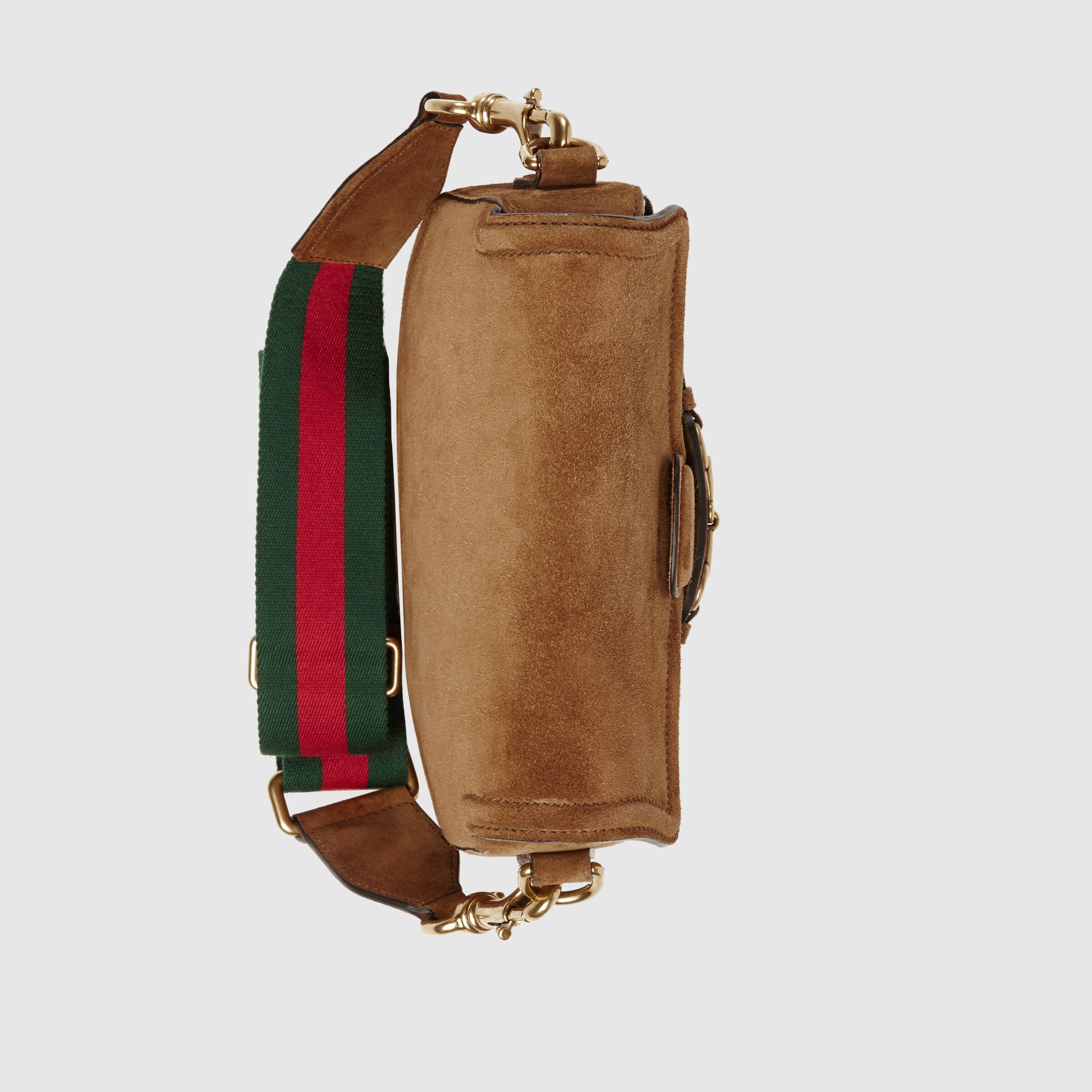 Gucci Women - Lady Web suede shoulder bag - 380573CEMIT2676