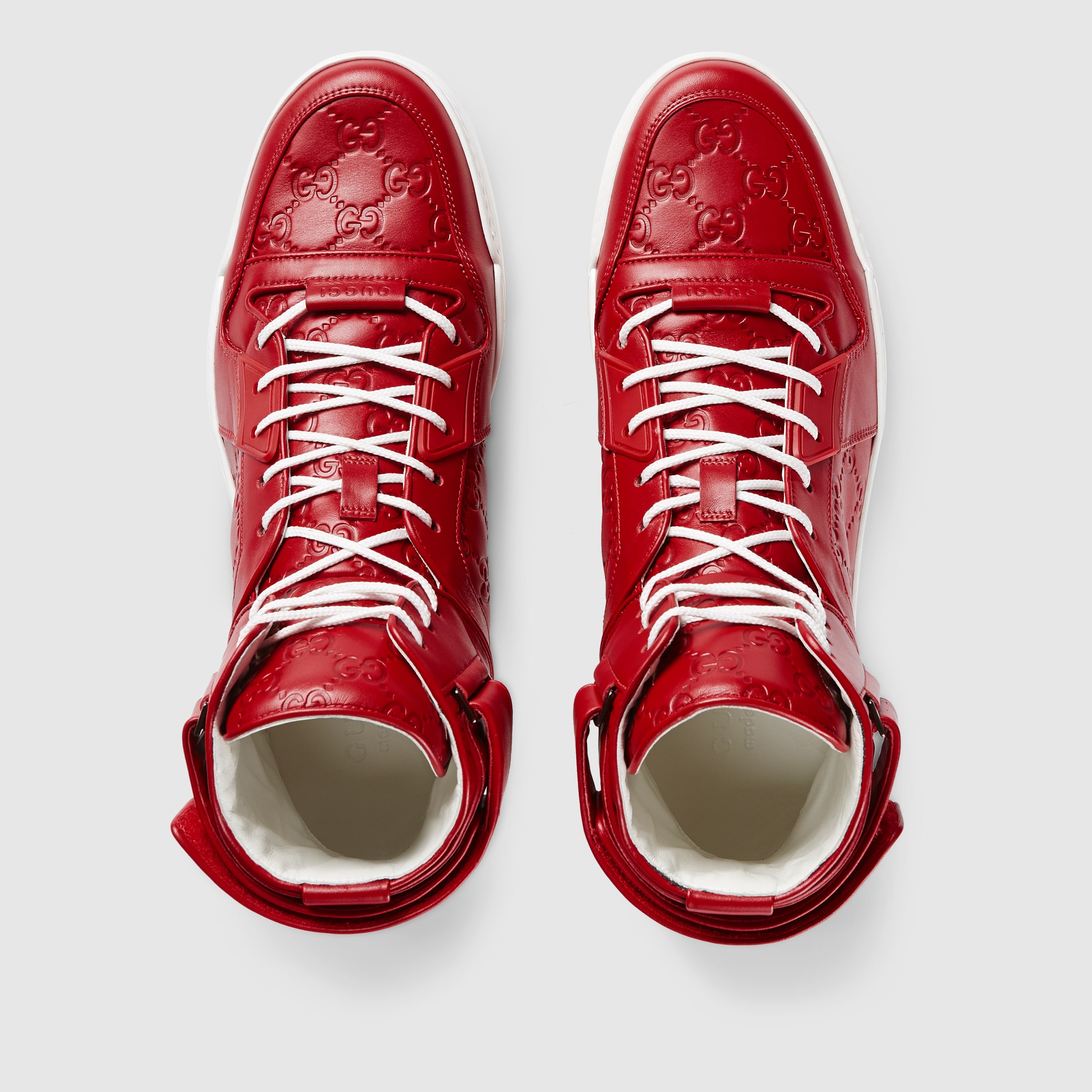 Gucci Men Gucci Signature High Top Sneaker 431141cwd206433
